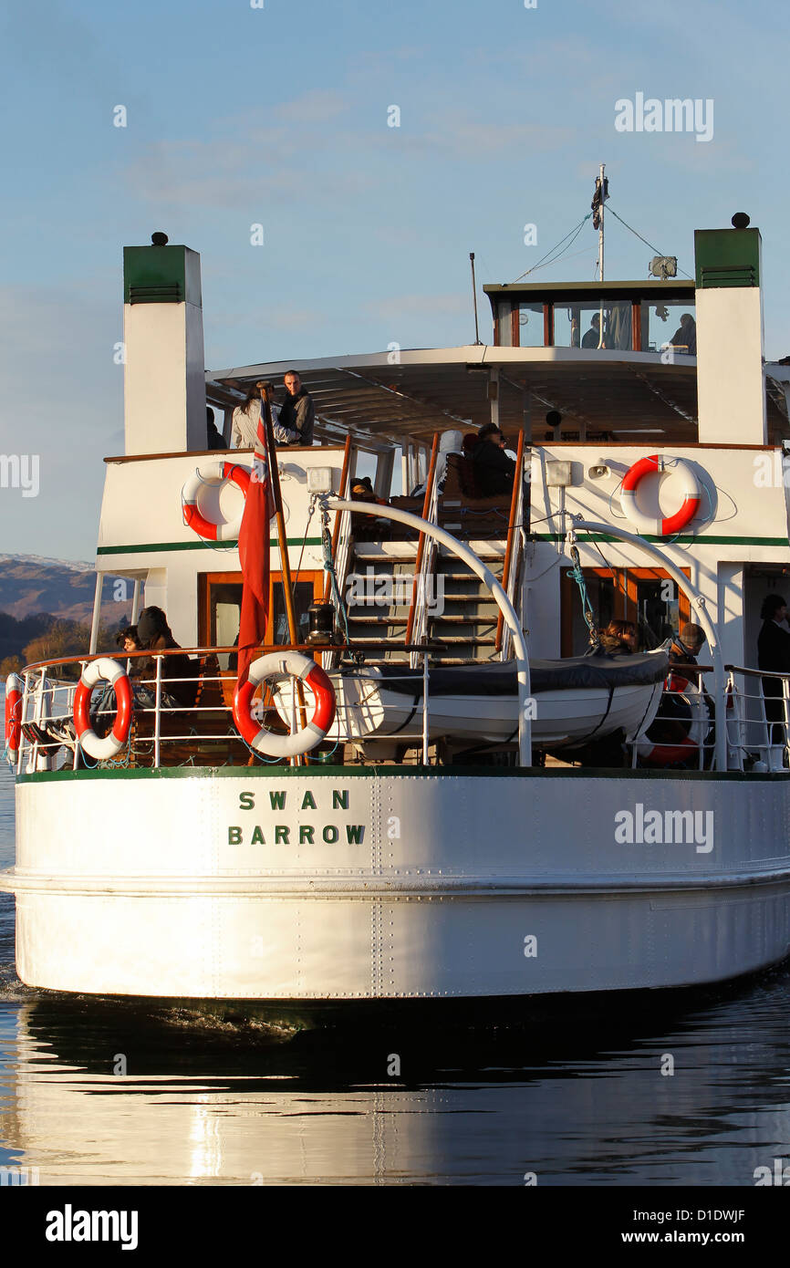 The MV Swan , originally steam , passenger ferry on Lake Windermere ...