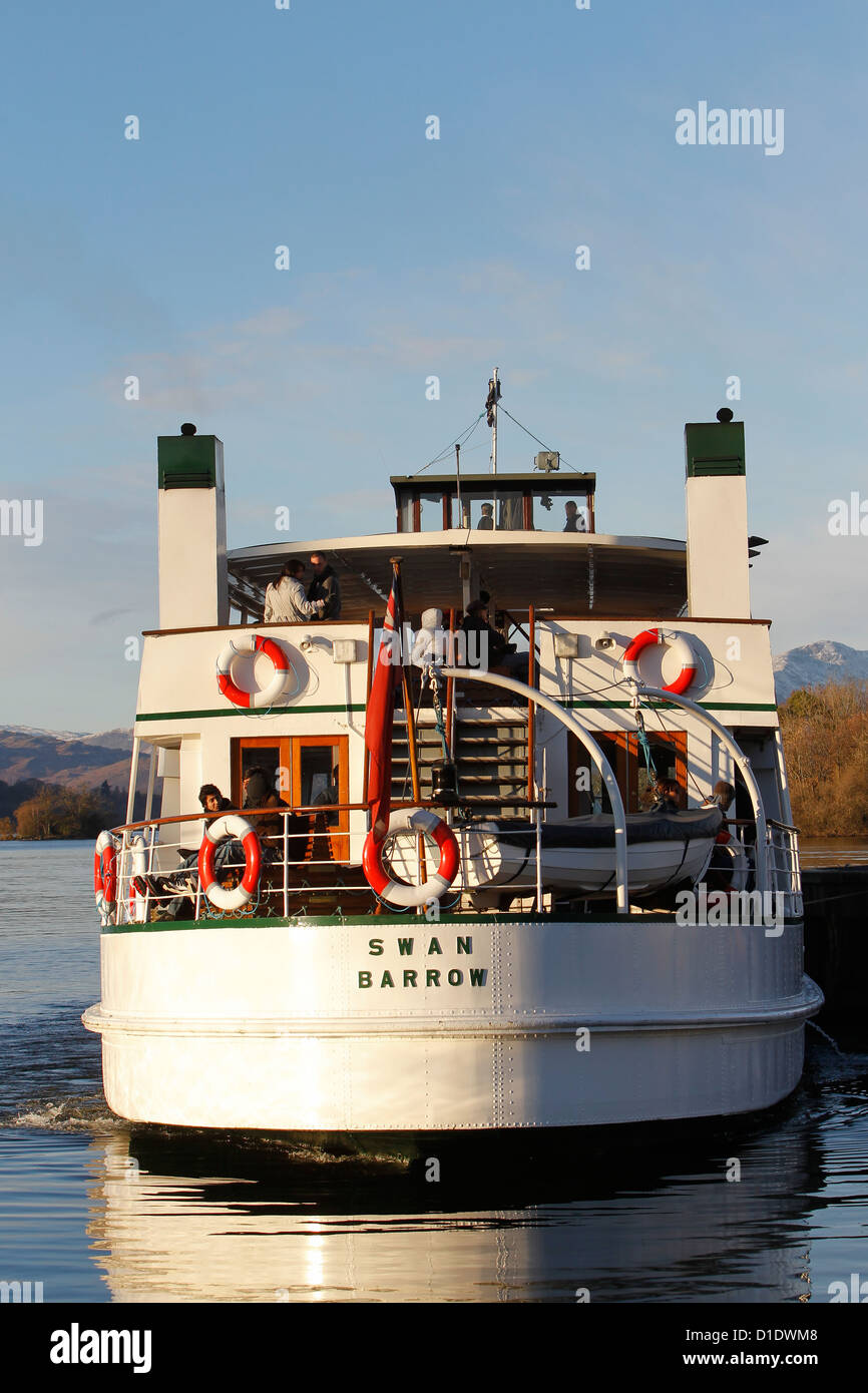 The MV Swan , originally steam , passenger ferry on Lake Windermere ...