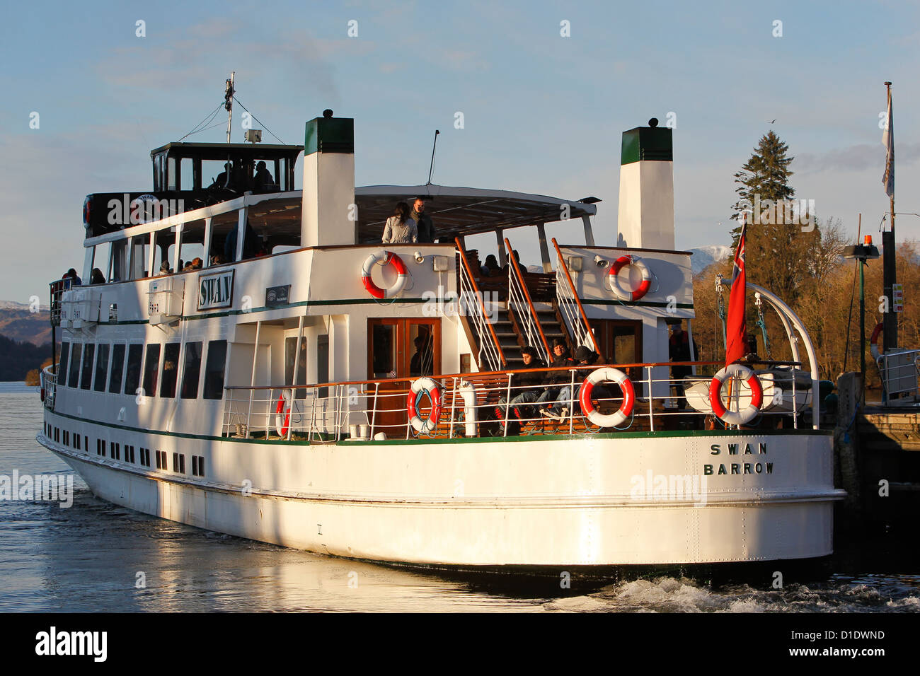 The MV Swan , originally steam , passenger ferry on Lake Windermere ...