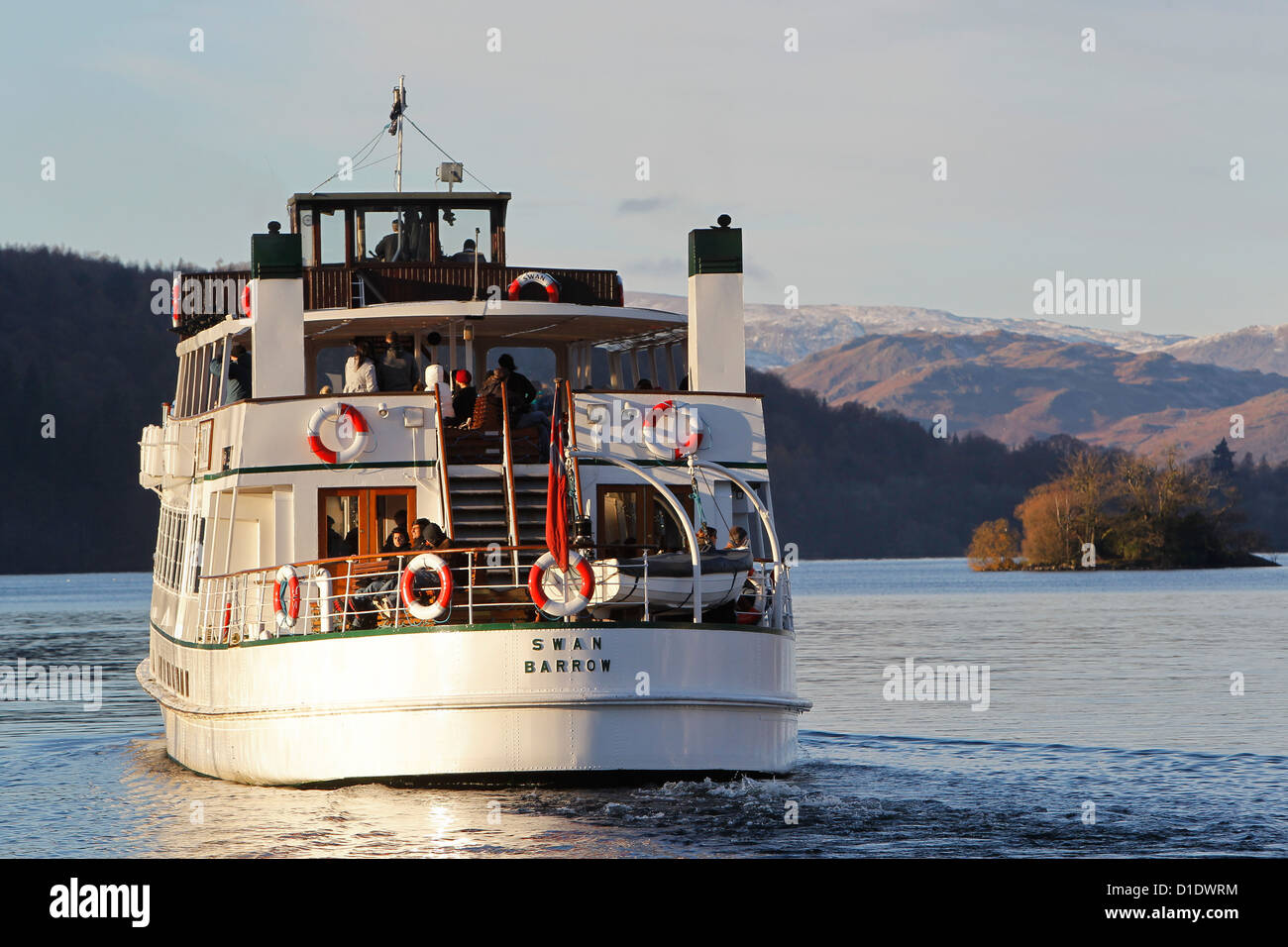 The MV Swan , originally steam , passenger ferry on Lake Windermere ...