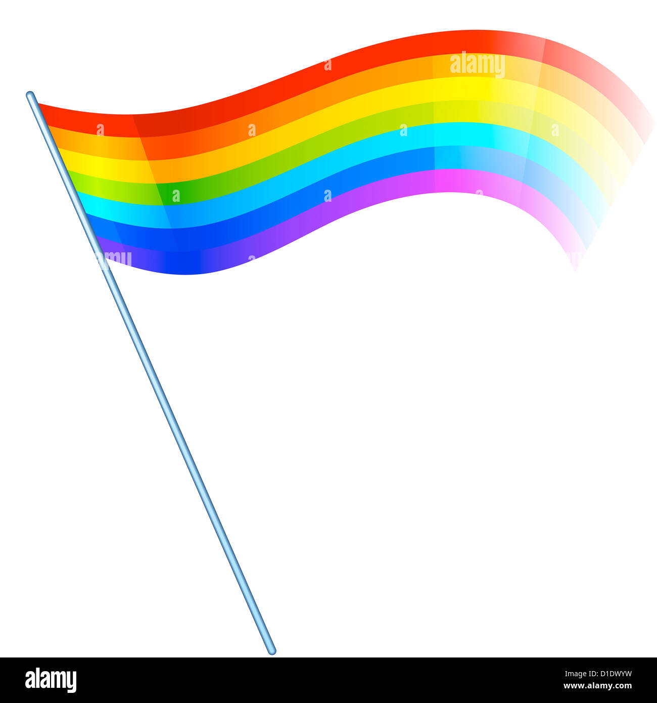 Abstract vector background with rainbow and lucky clover Stock Photo ...