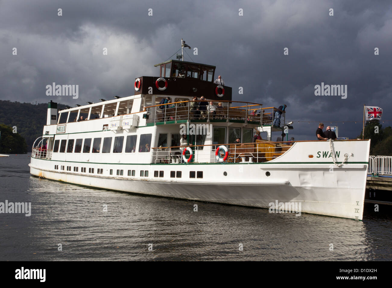 The MV Swan , originally steam , passenger ferry on Lake Windermere ...