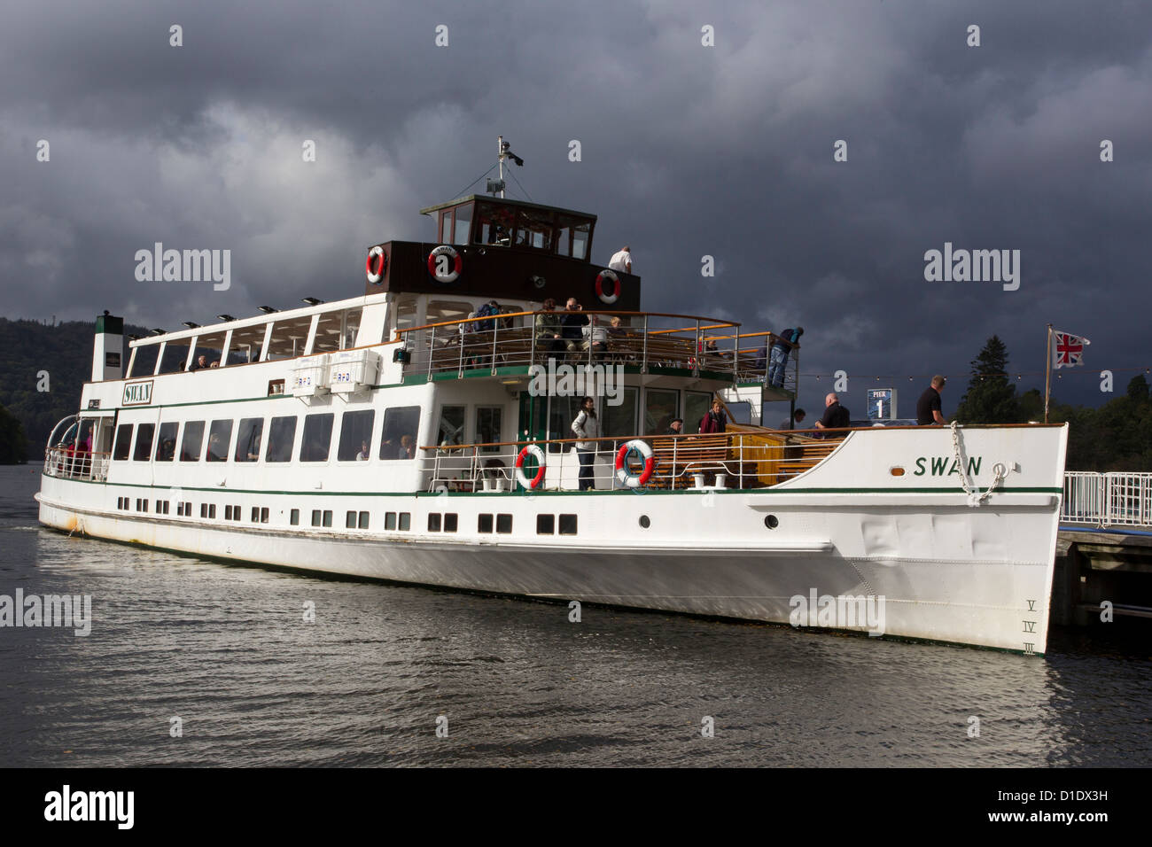 The MV Swan , originally steam , passenger ferry on Lake Windermere ...