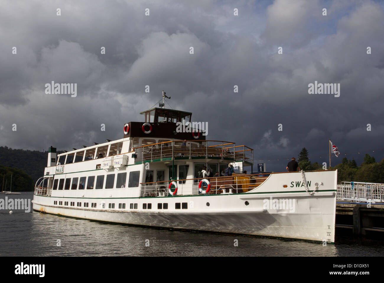 The MV Swan , originally steam , passenger ferry on Lake Windermere ...