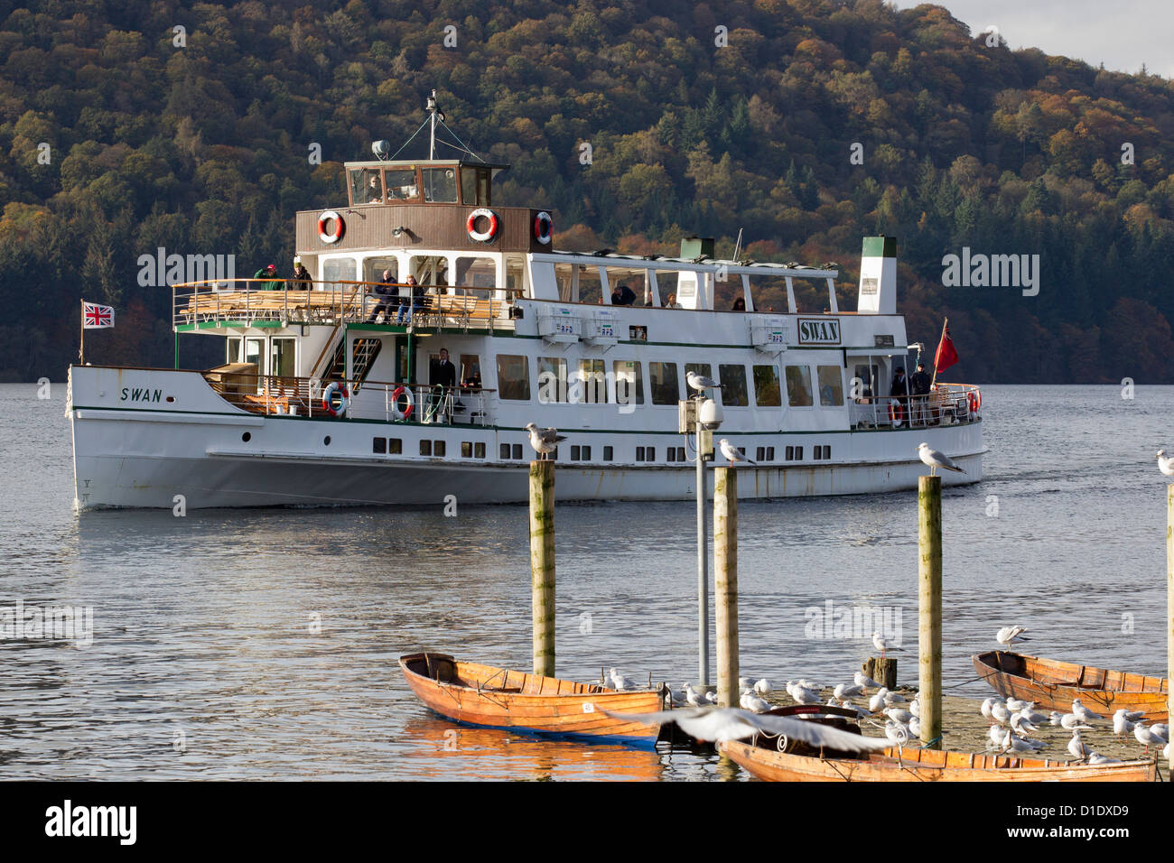 The MV Swan , originally steam , passenger ferry on Lake Windermere ...