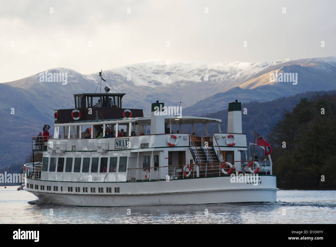 The MV Swan , originally steam , passenger ferry on Lake Windermere ...