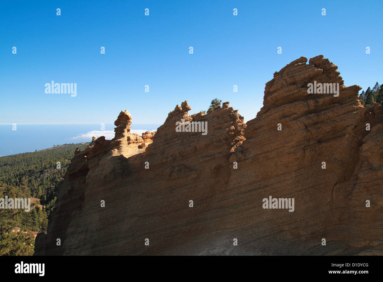 moon landscape in Vilaflor municipality (Tenerife island Stock Photo ...