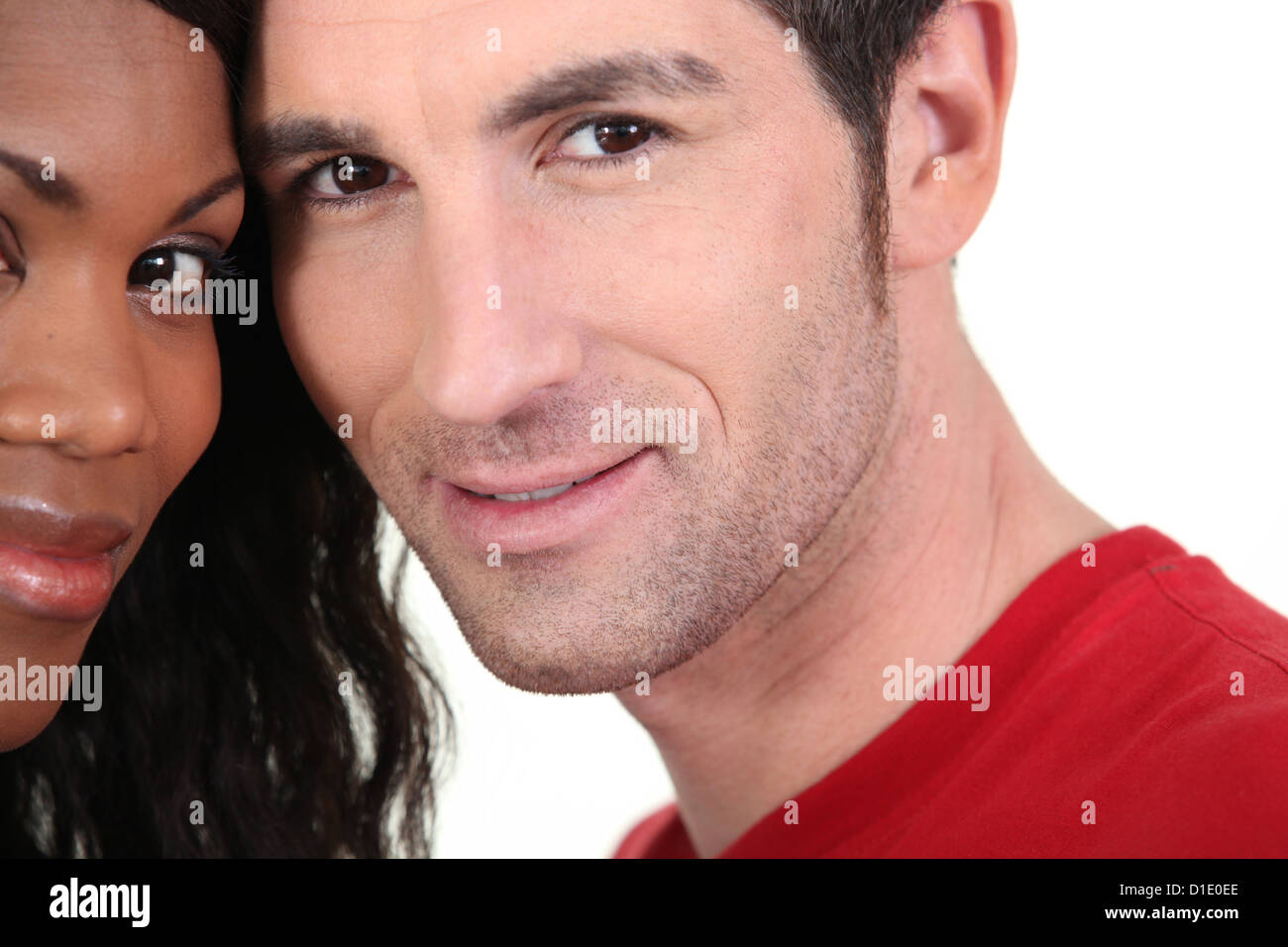 mixed couple in love Stock Photo - Alamy