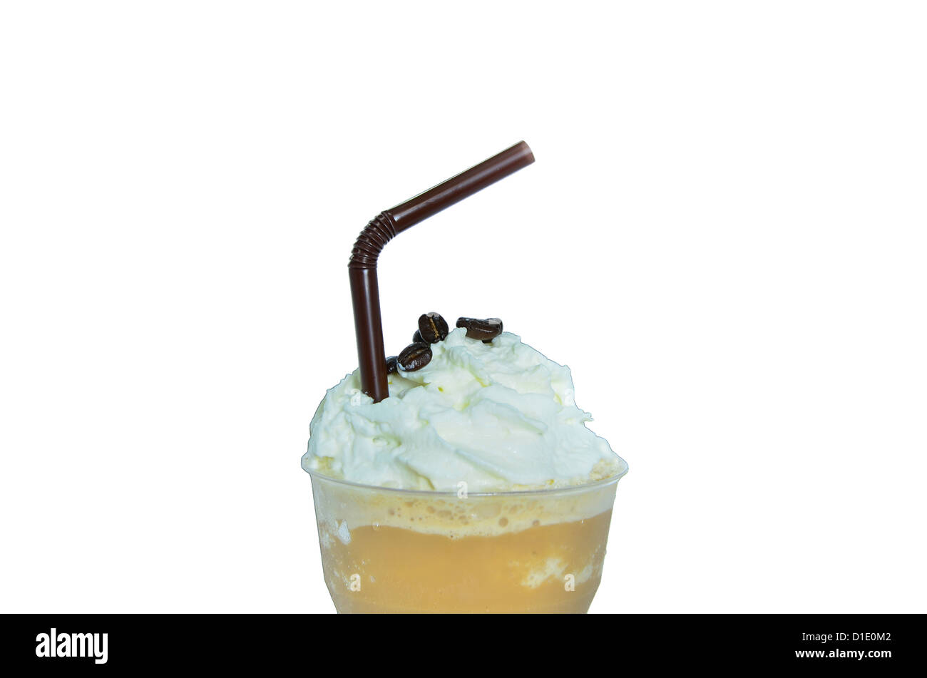 Blended iced coffee Stock Photo - Alamy