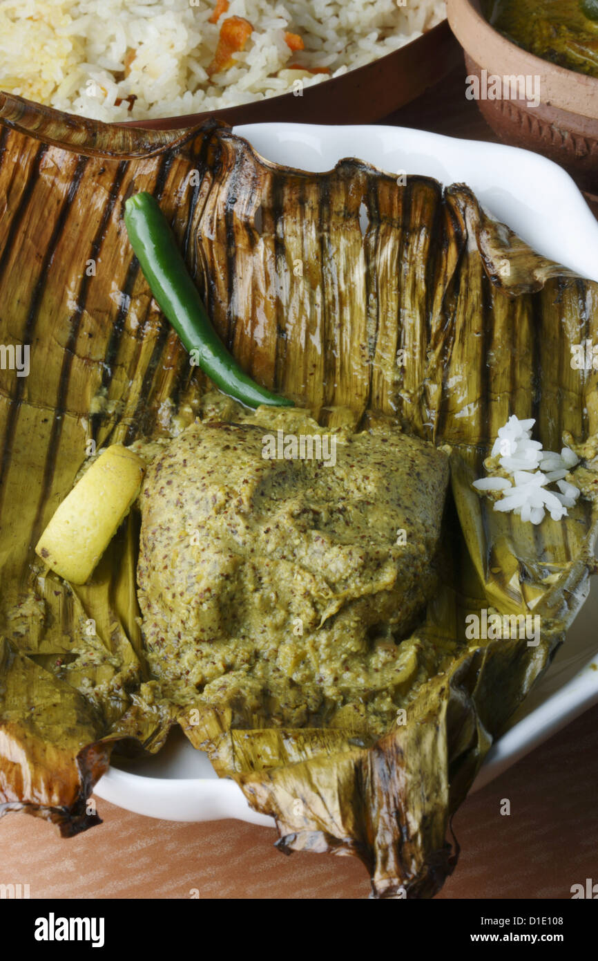 The skin & bones of fish like bhetki can be made into a Paturi ...