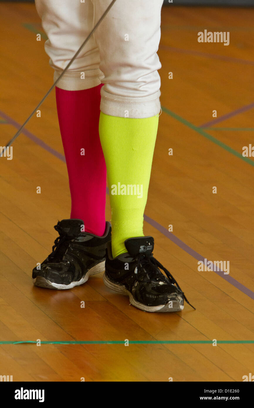 Fencer waiting for the start of his match Stock Photo - Alamy