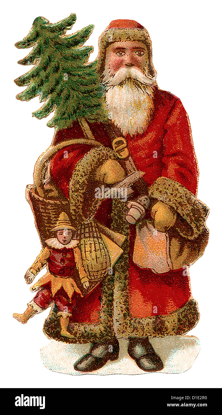 Santa Claus standing Stock Photo - Alamy