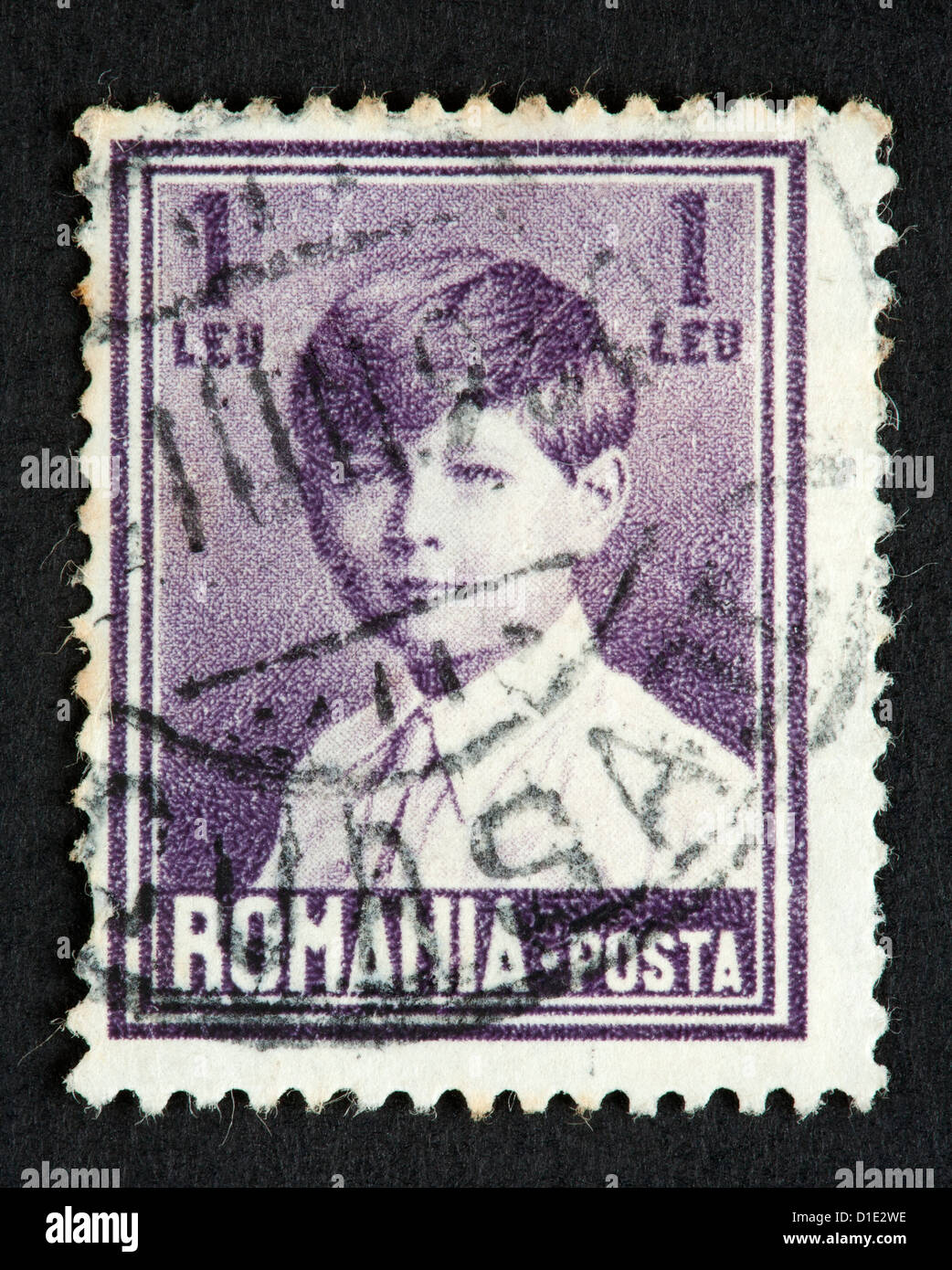 Romania post mark stamp hi-res stock photography and images - Alamy