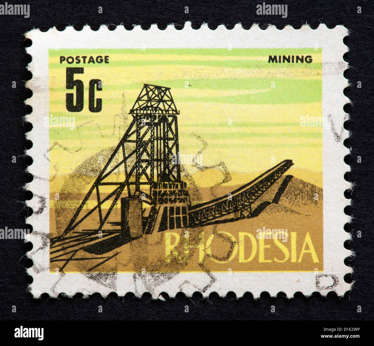 Rhodesian postage stamp Stock Photo - Alamy