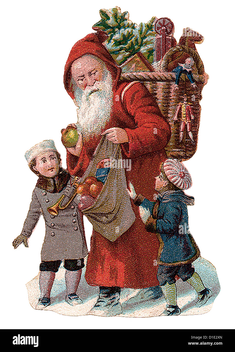 Santa Claus standing Stock Photo - Alamy
