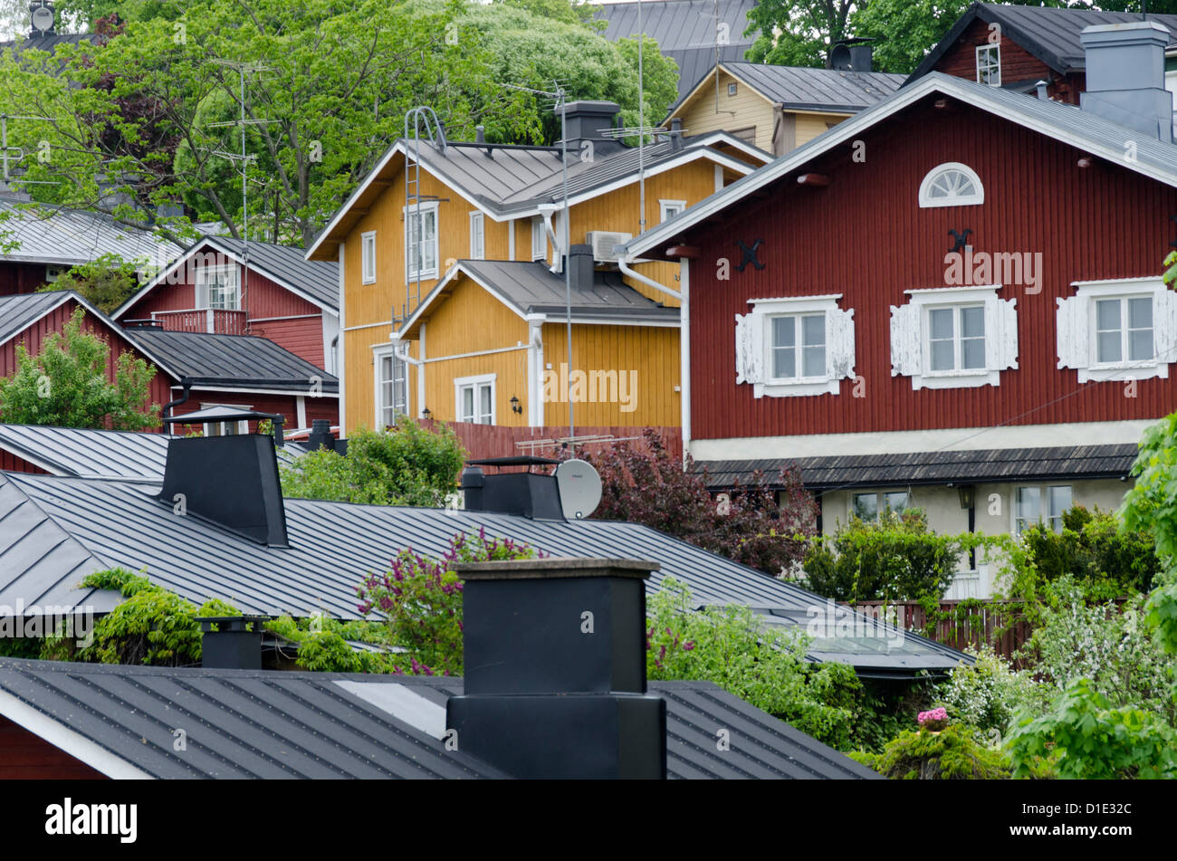 Wooden building helsinki hi-res stock photography and images - Alamy