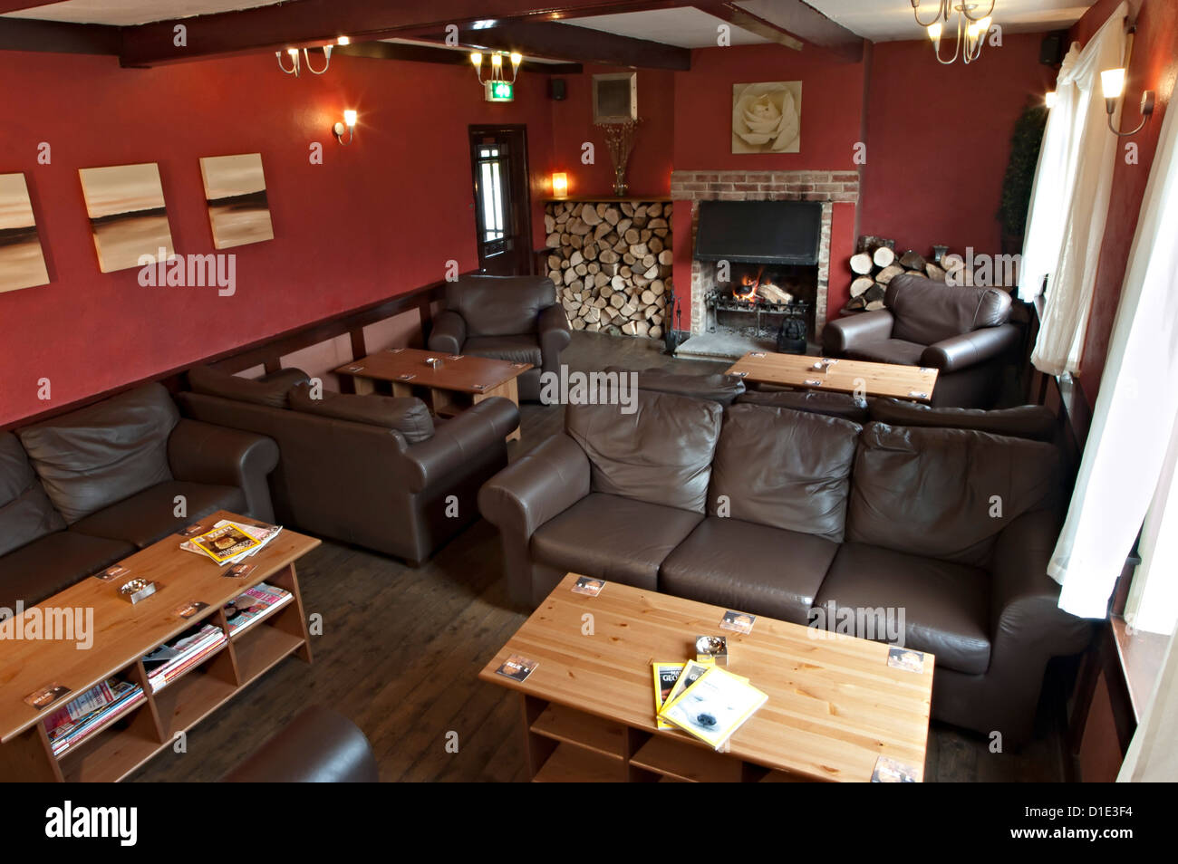 the muskham inn pub interior Stock Photo - Alamy