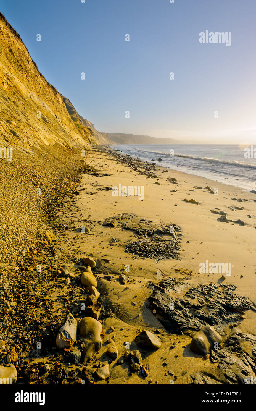 Wild shore in California on a sunny summer day and blue sky Stock Photo ...