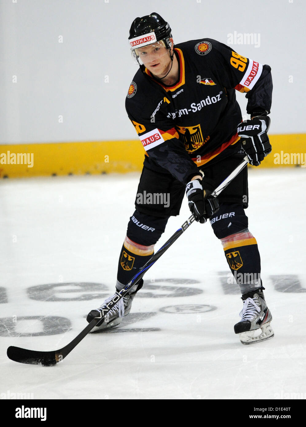 Germany's Alexander Oblinger is picturd during the ice hockey ...