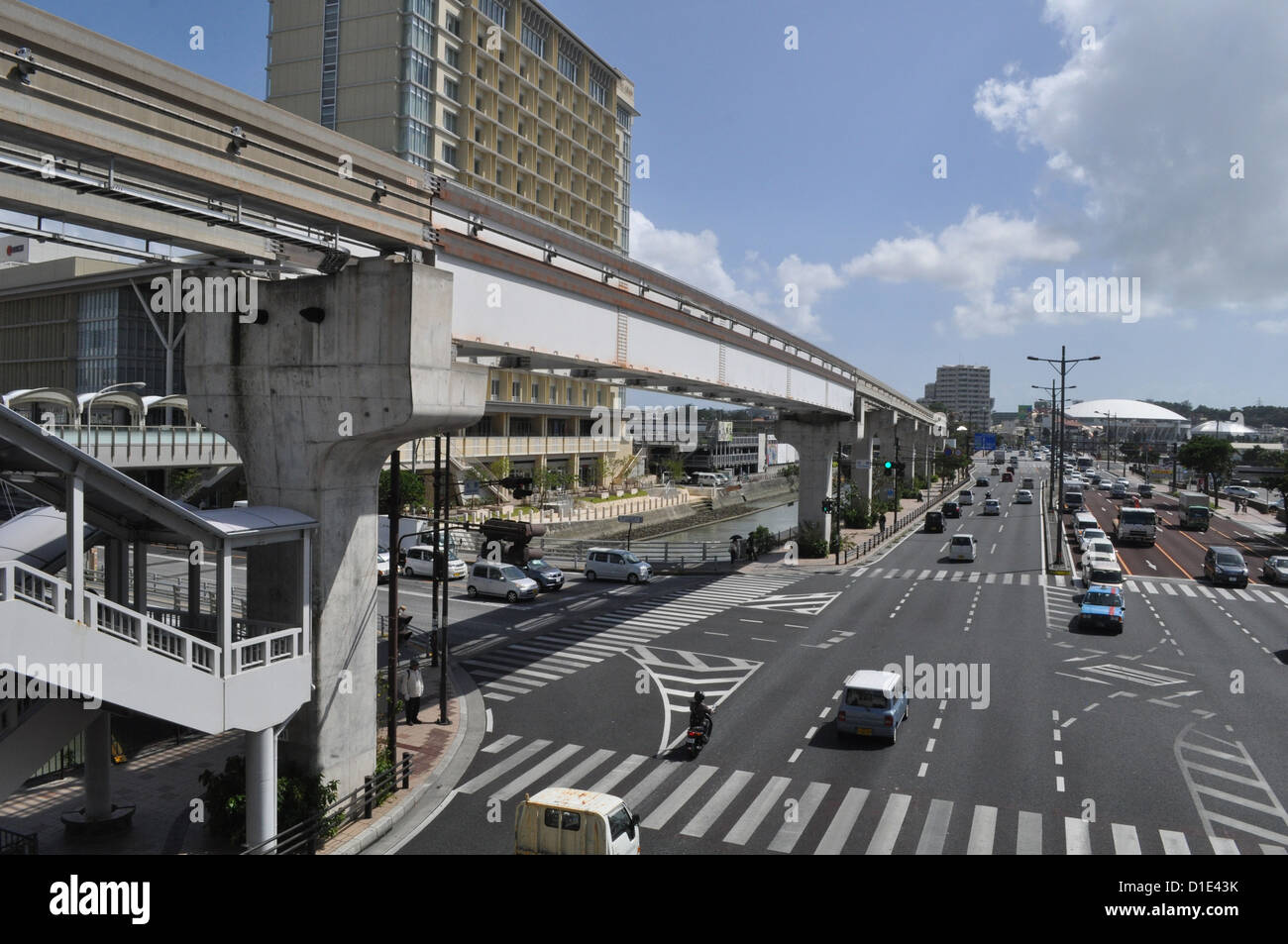Naha (Okinawa, Japan), the Urban Monorail-Yui Rail Stock Photo - Alamy
