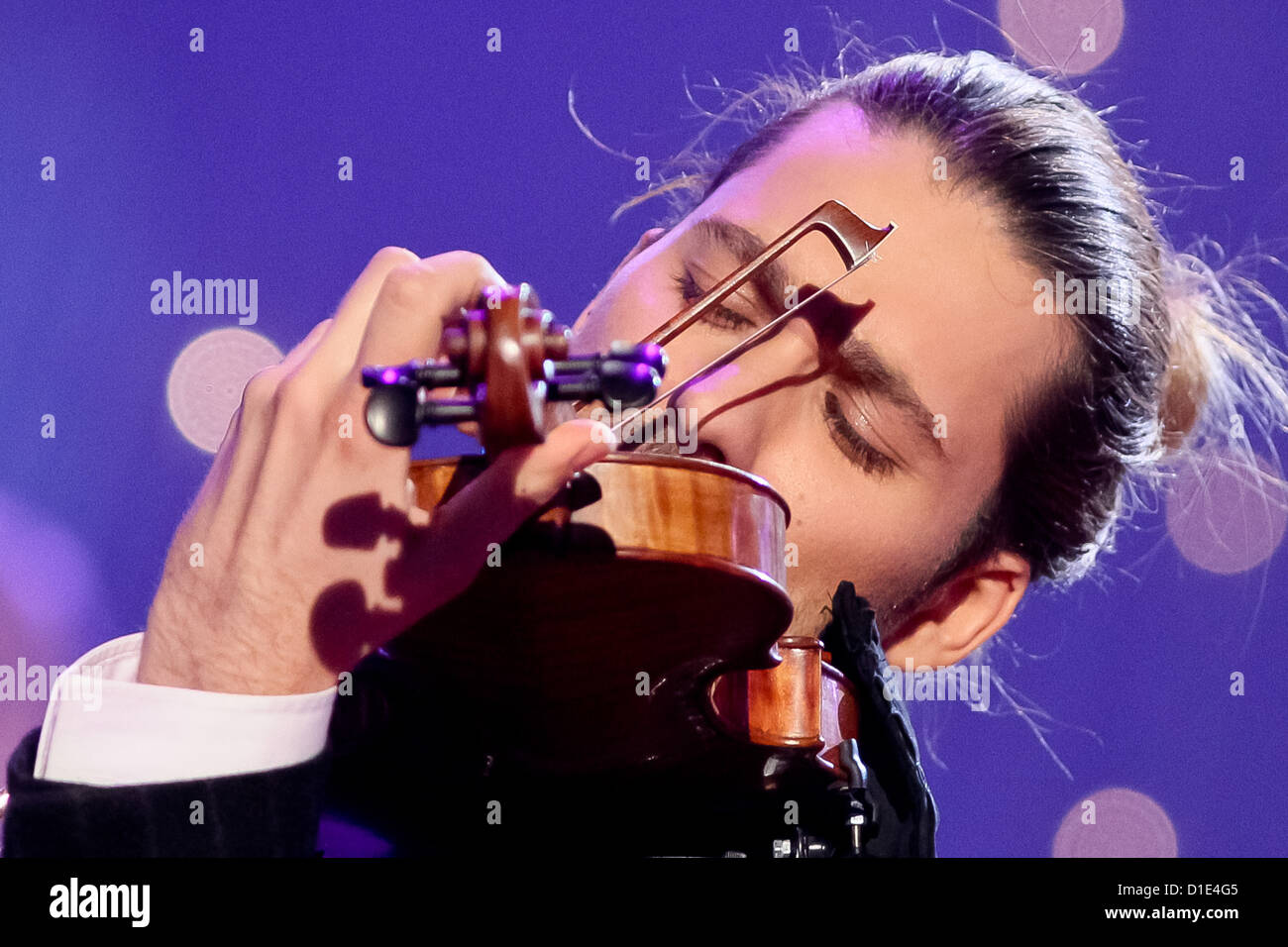 Star violin player David Garrett performs at the 18th Jose Carreras ...