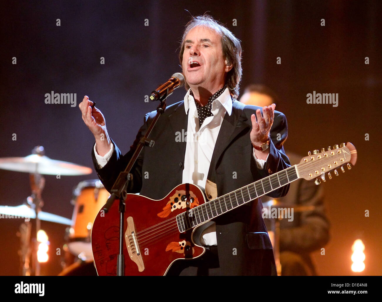 Irish singer Chris de Burgh performs during the dress rehearsal of the ...