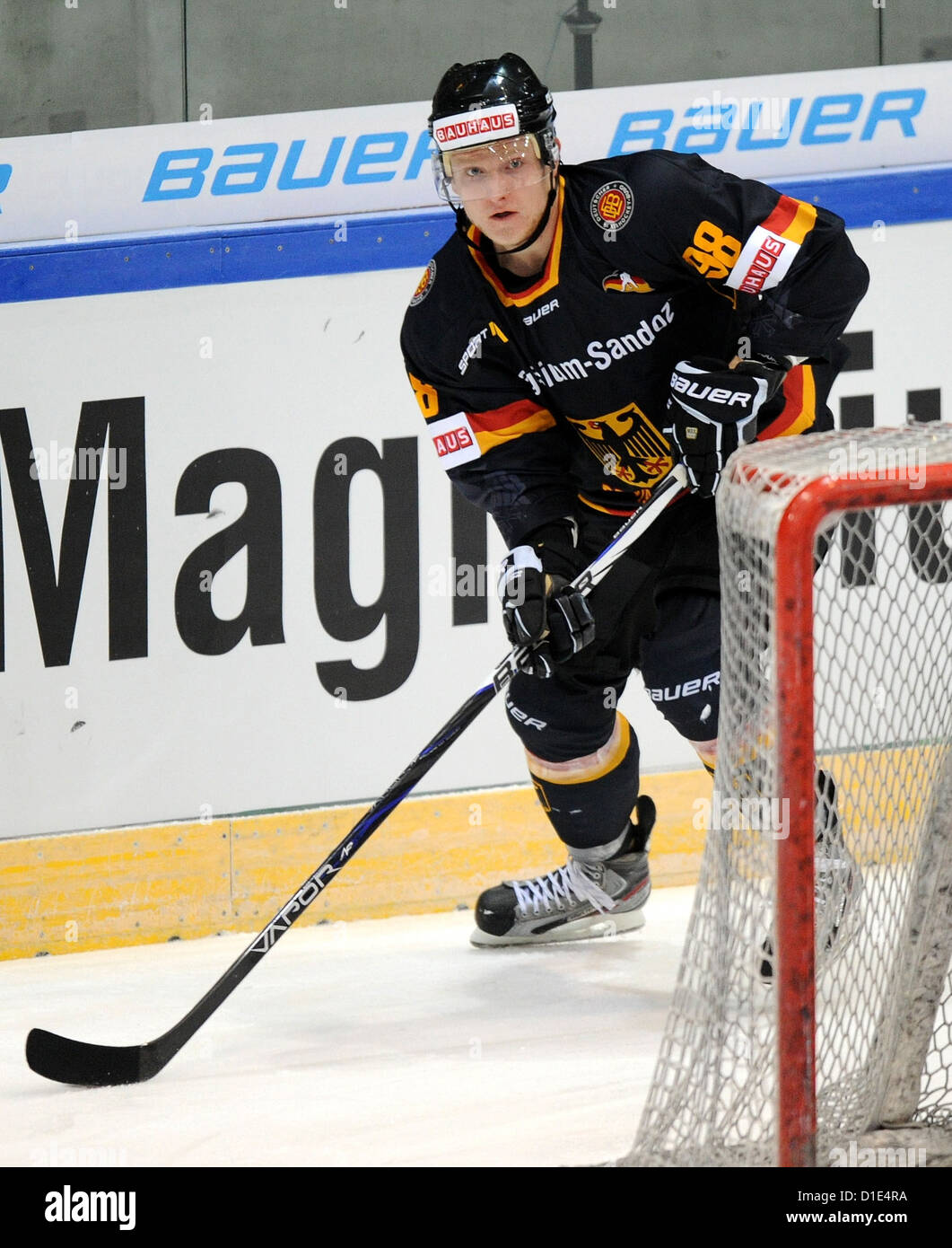 Germany's Alexander Oblinger is picturd during the ice hockey ...