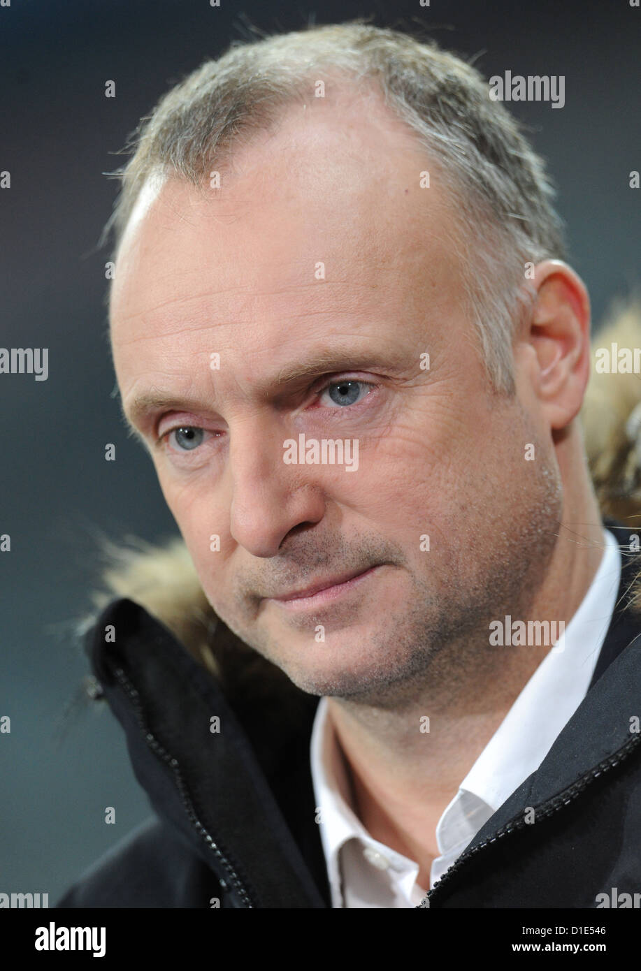 TV presenter Frank Buschmann is pictured before the Bundesliga soccer ...