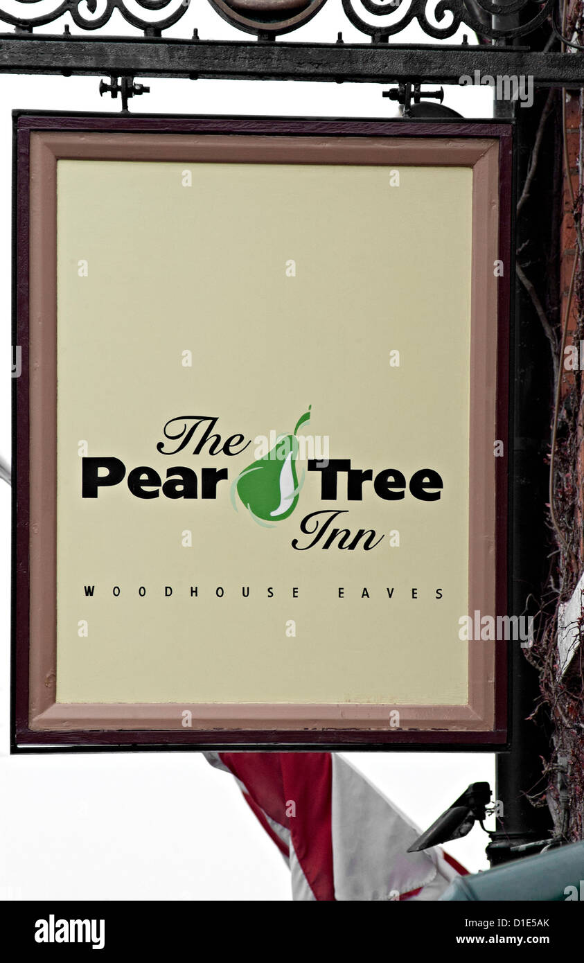 the pear tree inn Pub sign Stock Photo - Alamy