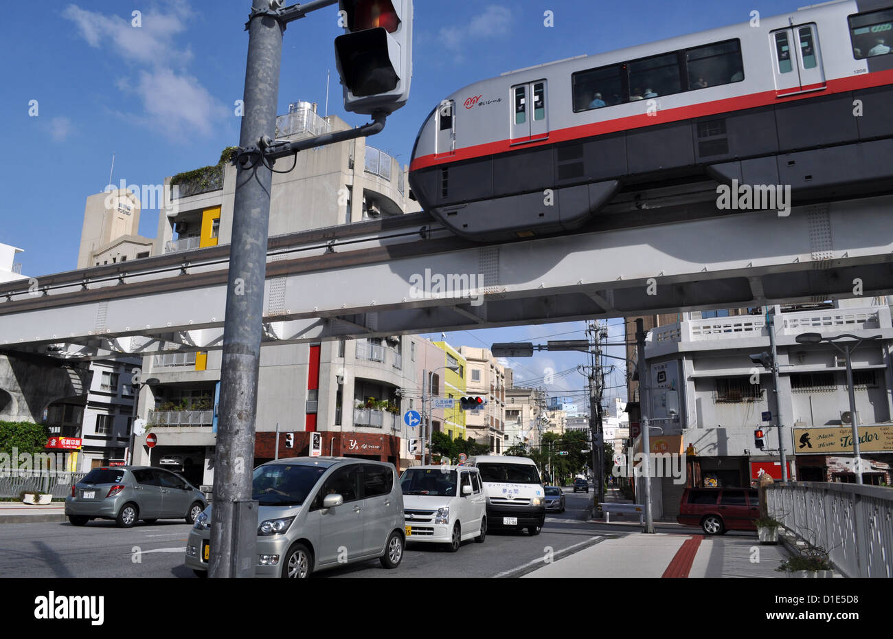 Naha (Okinawa, Japan), the Urban Monorail-Yui Rail Stock Photo - Alamy
