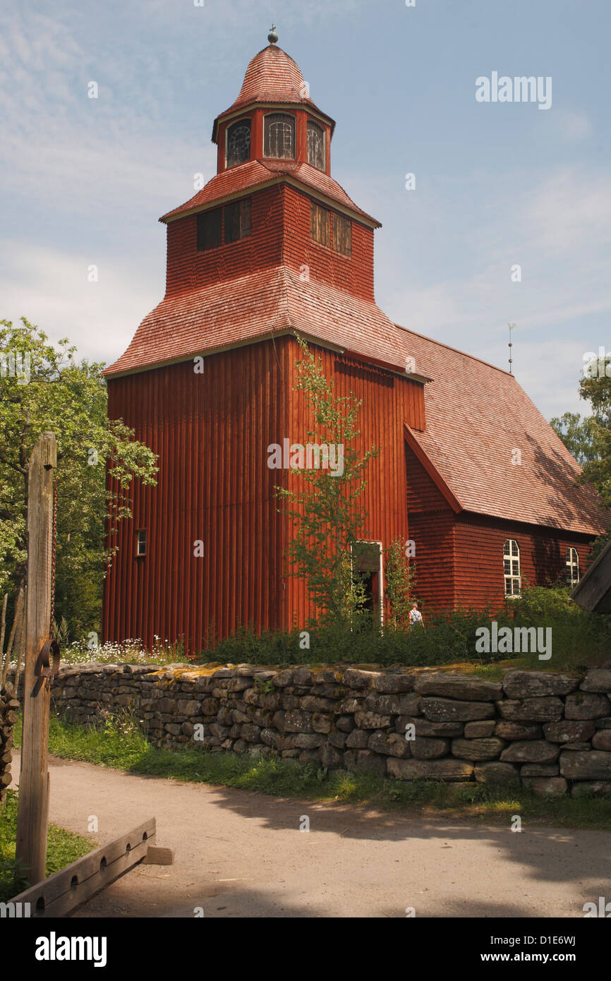 Seglora church, Skansen, Stockholm, Sweden, Scandinavia, Europe Stock ...