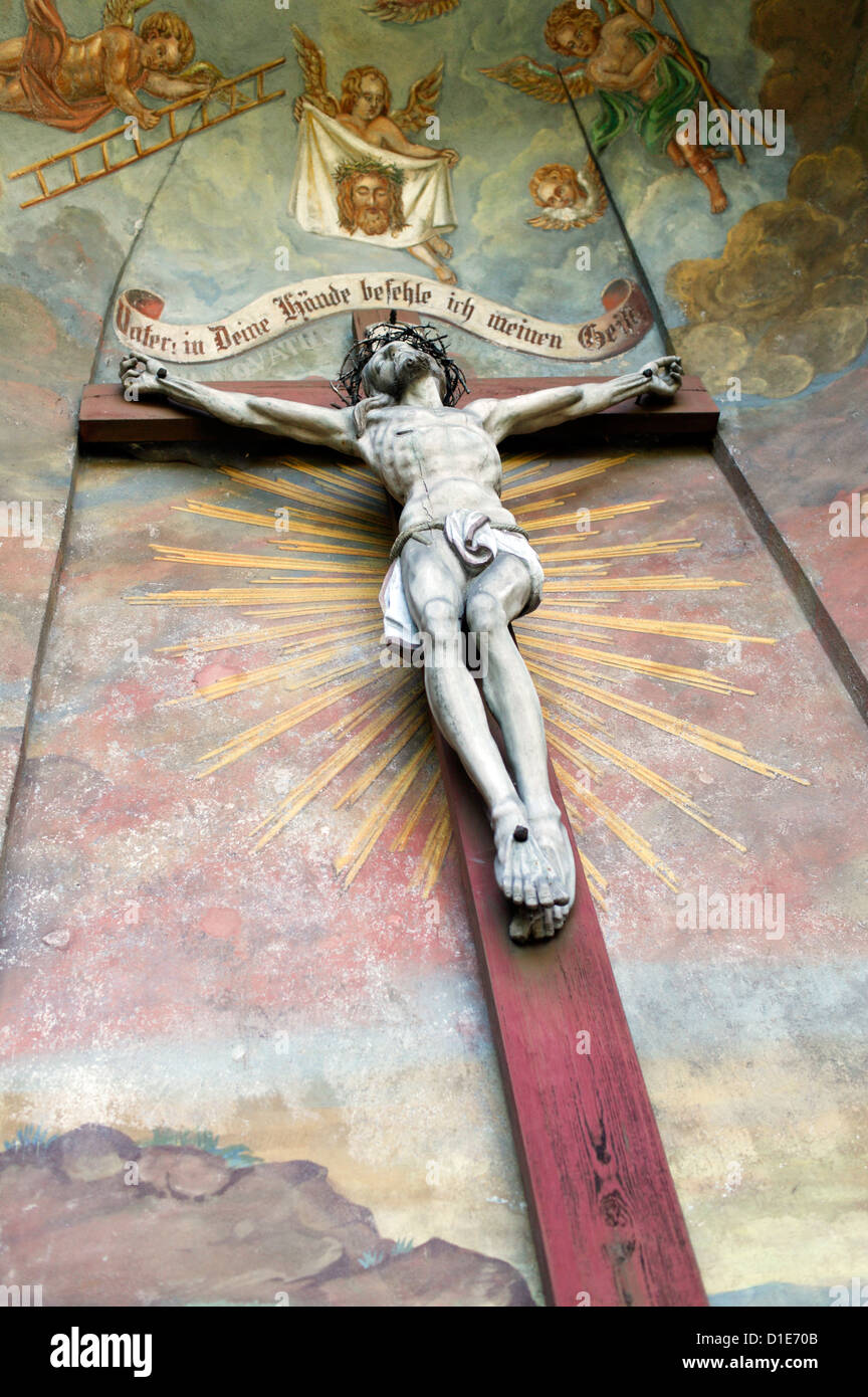 Jesus christ crucified old crucifix hi-res stock photography and images - Alamy