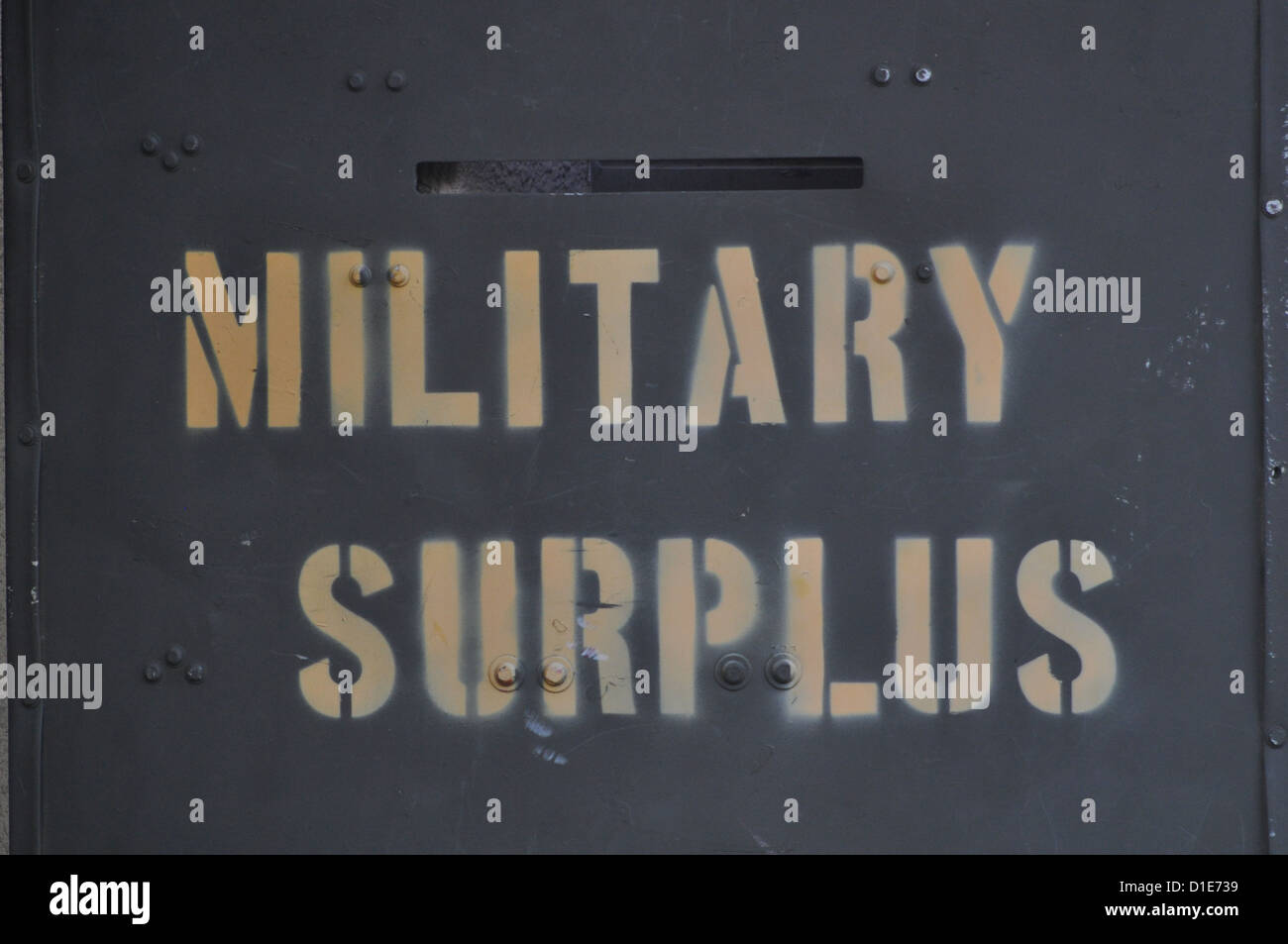 Naha (Okinawa, Japan), military surplus sign Stock Photo - Alamy