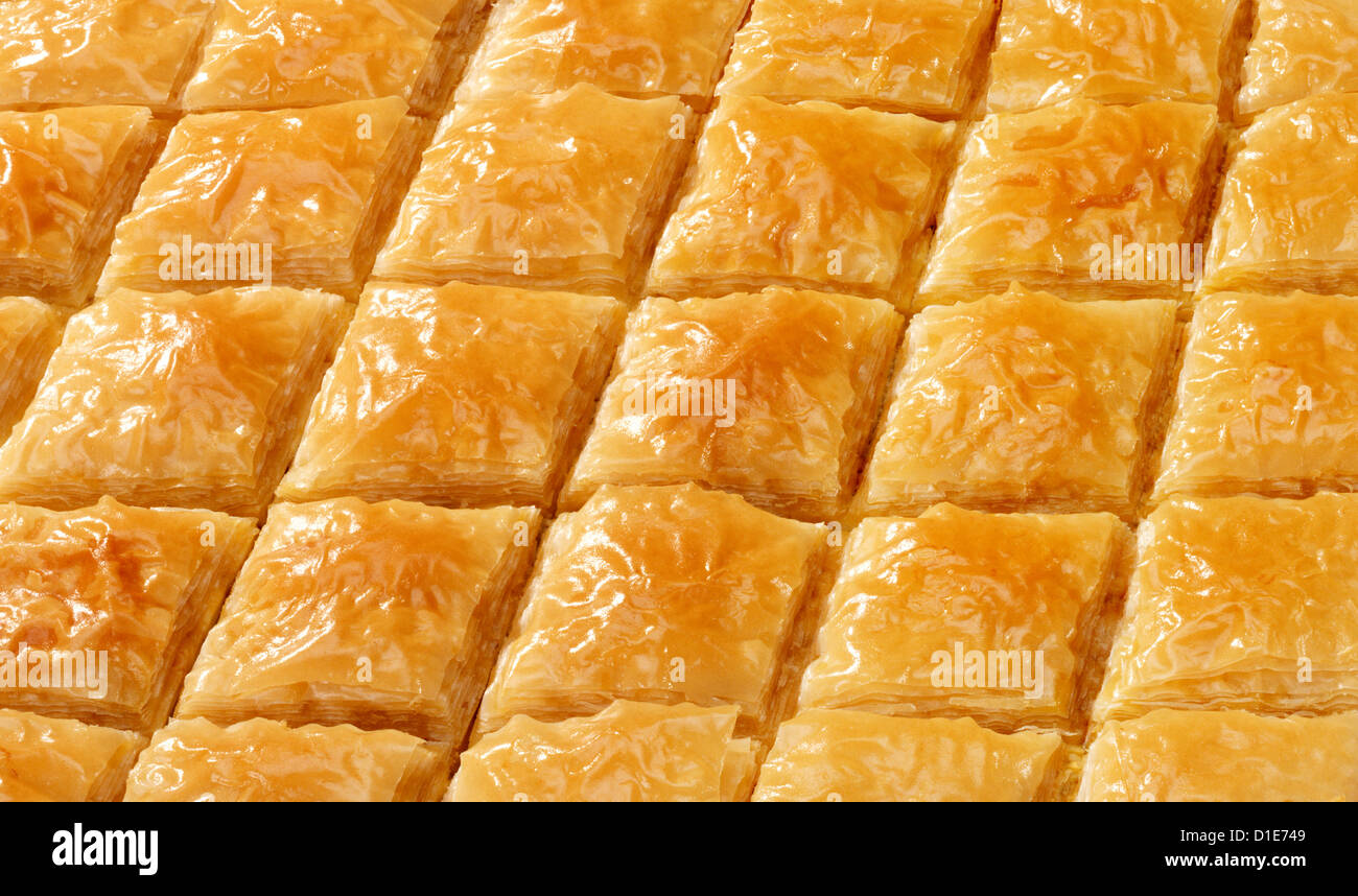 Filo pastry background Stock Photo - Alamy