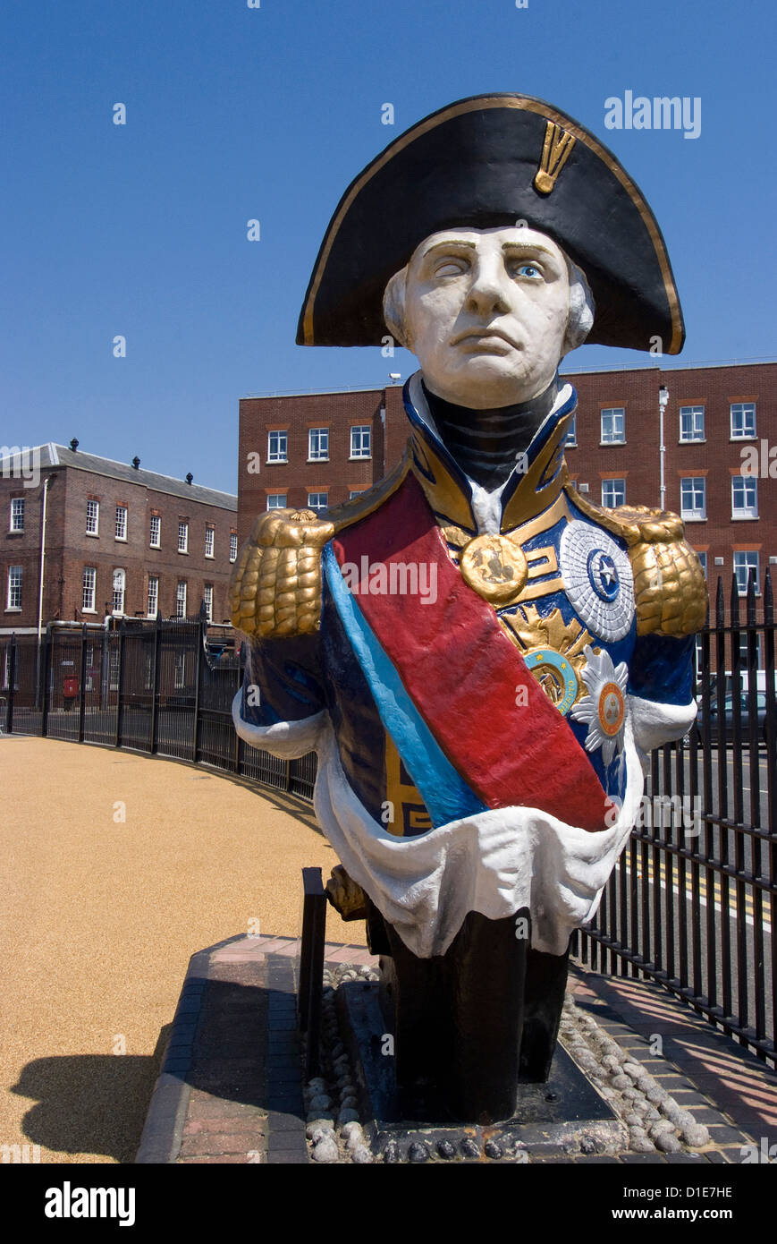 Ship figurehead of Admiral Nelson, Portsmouth Historic Docks ...