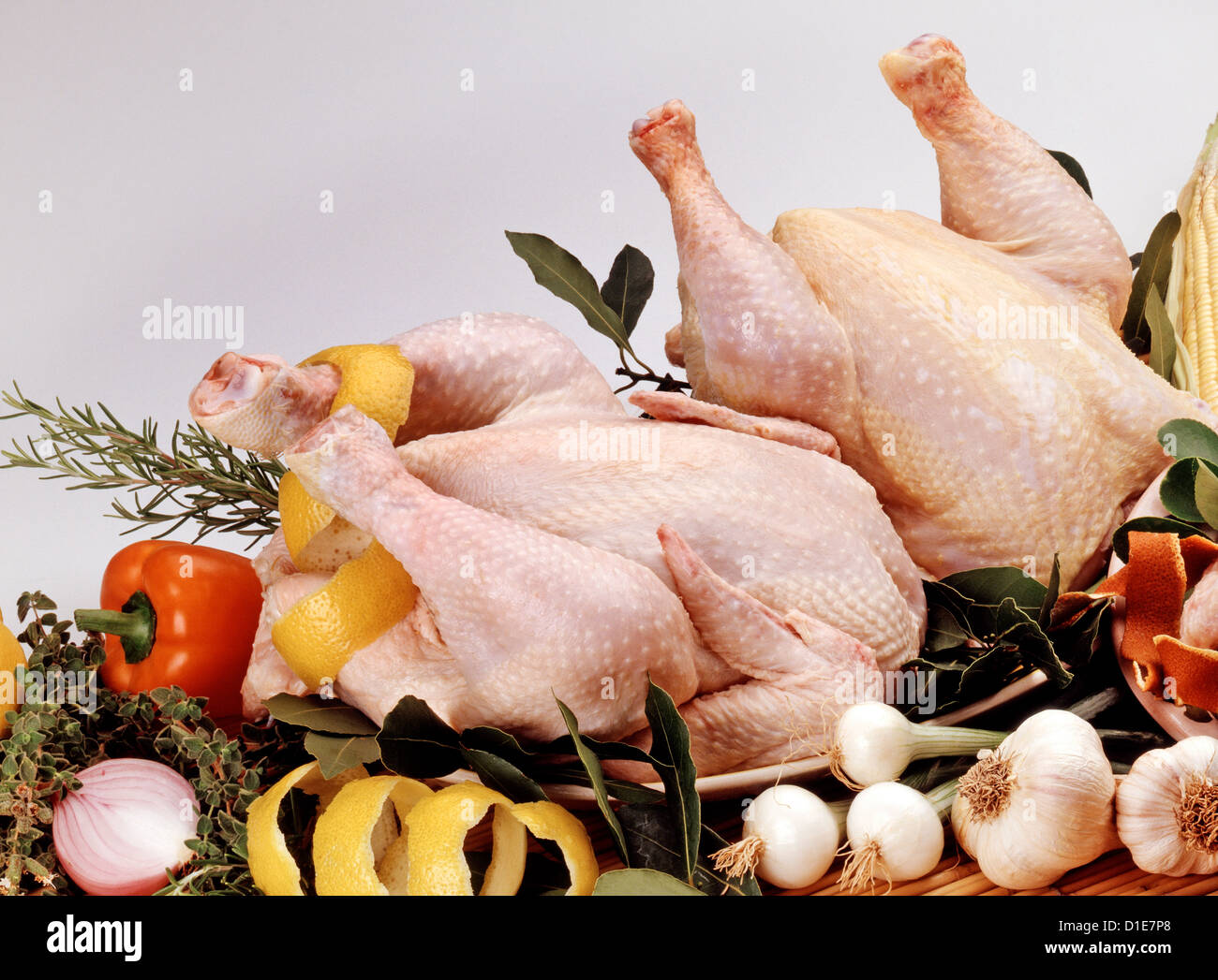 Herb chickens hi-res stock photography and images - Alamy