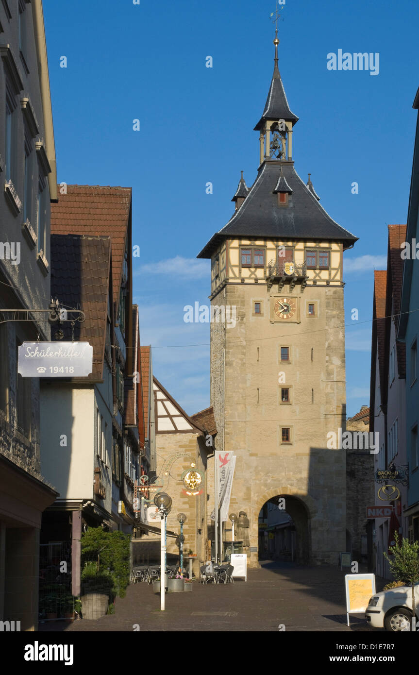 The Altstadt Gate to Marbach am Neckar, Baden-Wurttemberg, Germany ...