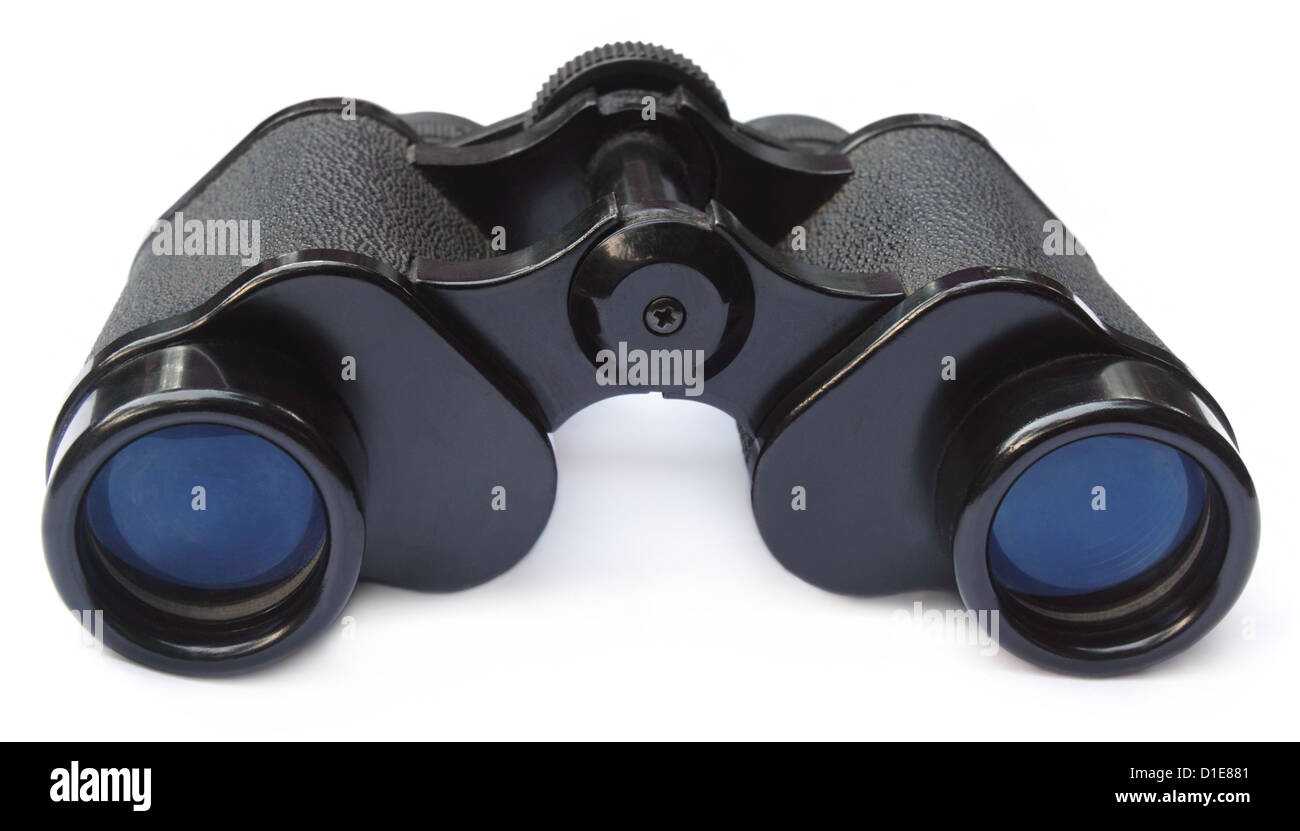 Binoculars over white background Stock Photo - Alamy