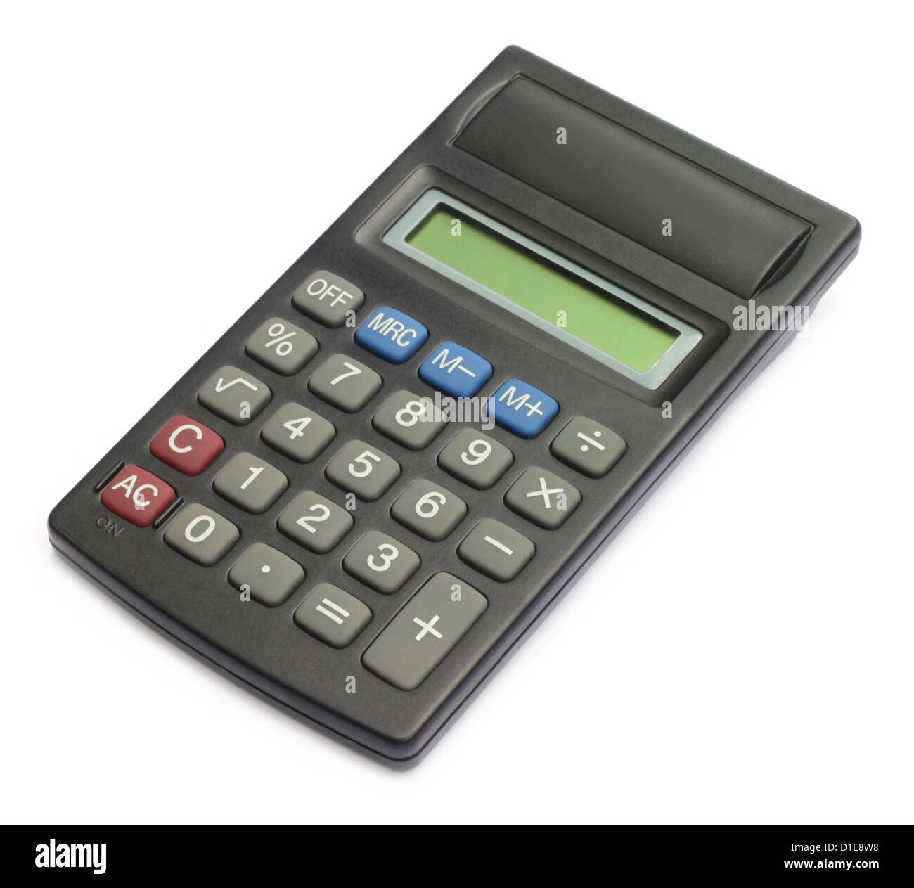 Close up white digital calculator Cut Out Stock Images & Pictures - Alamy