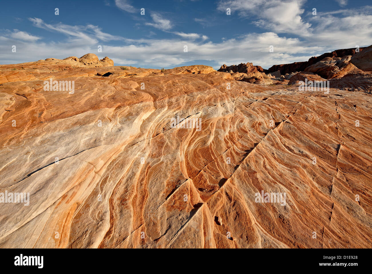 Sandstone layers under clouds, Valley of Fire State Park, Nevada ...