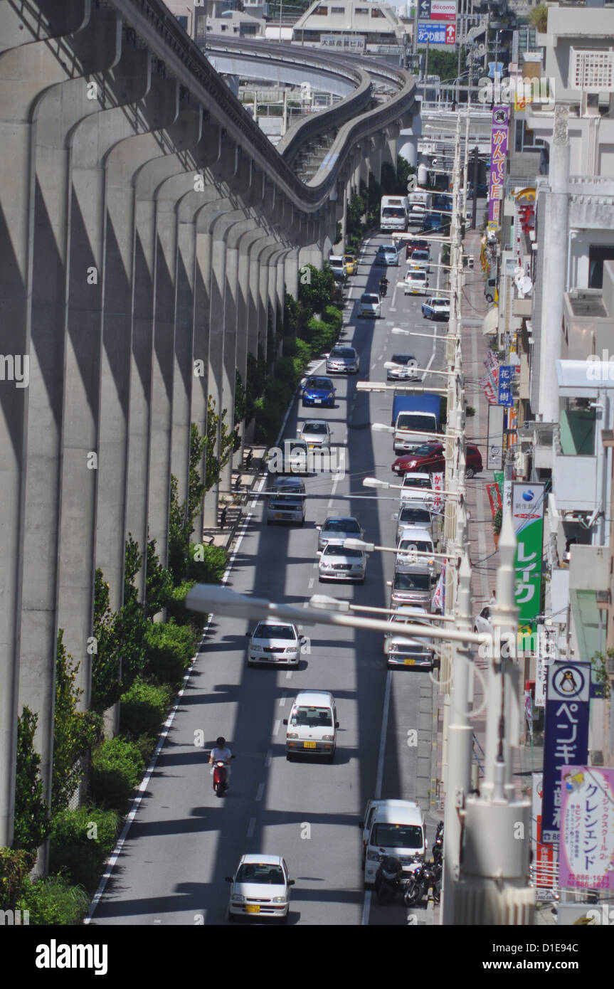 Naha (Okinawa, Japan), the Urban Monorail-Yui Rail Stock Photo - Alamy