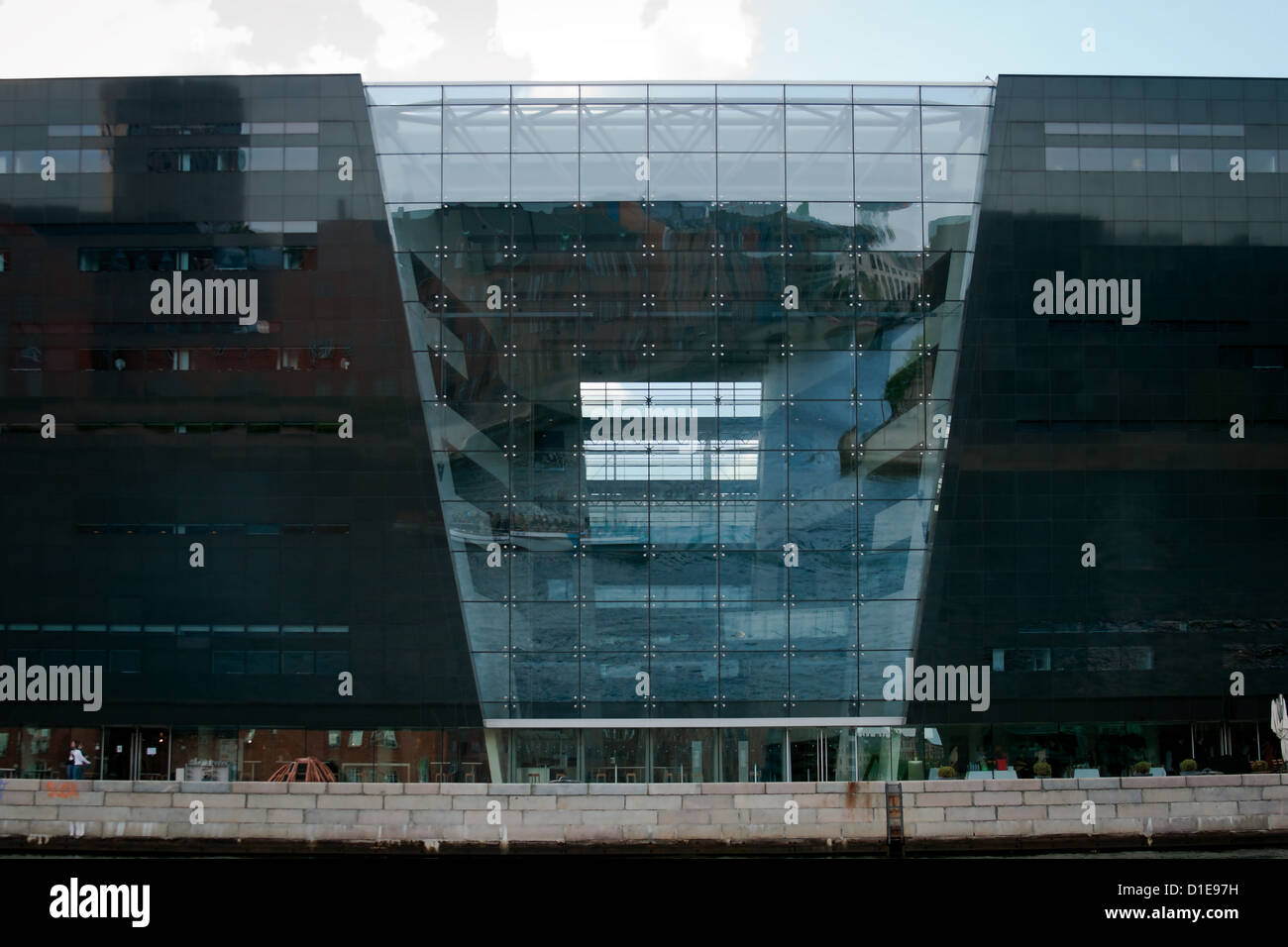 Black Diamond (library) seen from the harbor Stock Photo - Alamy
