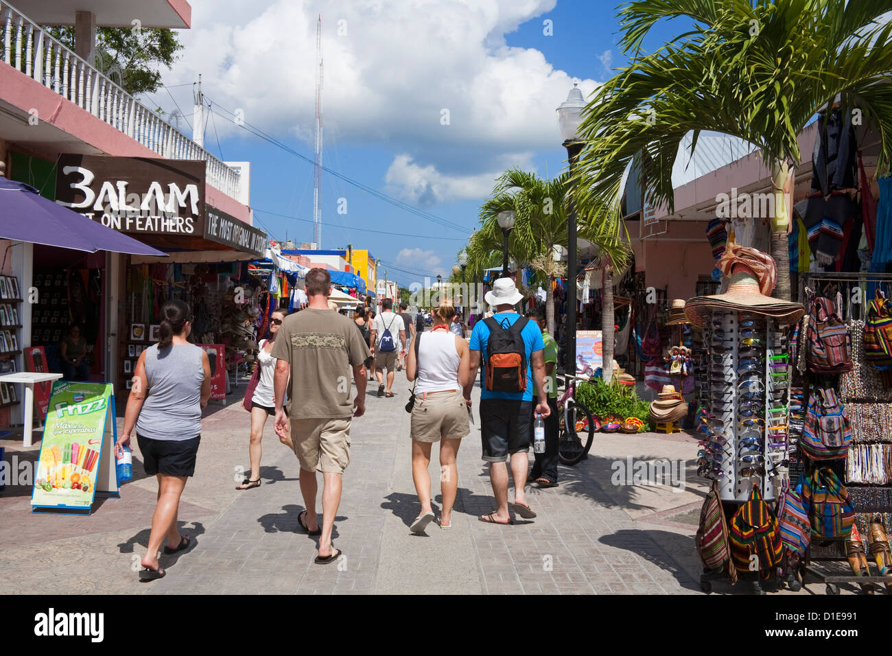 Downtown San Miguel, Cozumel Island, Quintana Roo, Mexico, North Stock ...