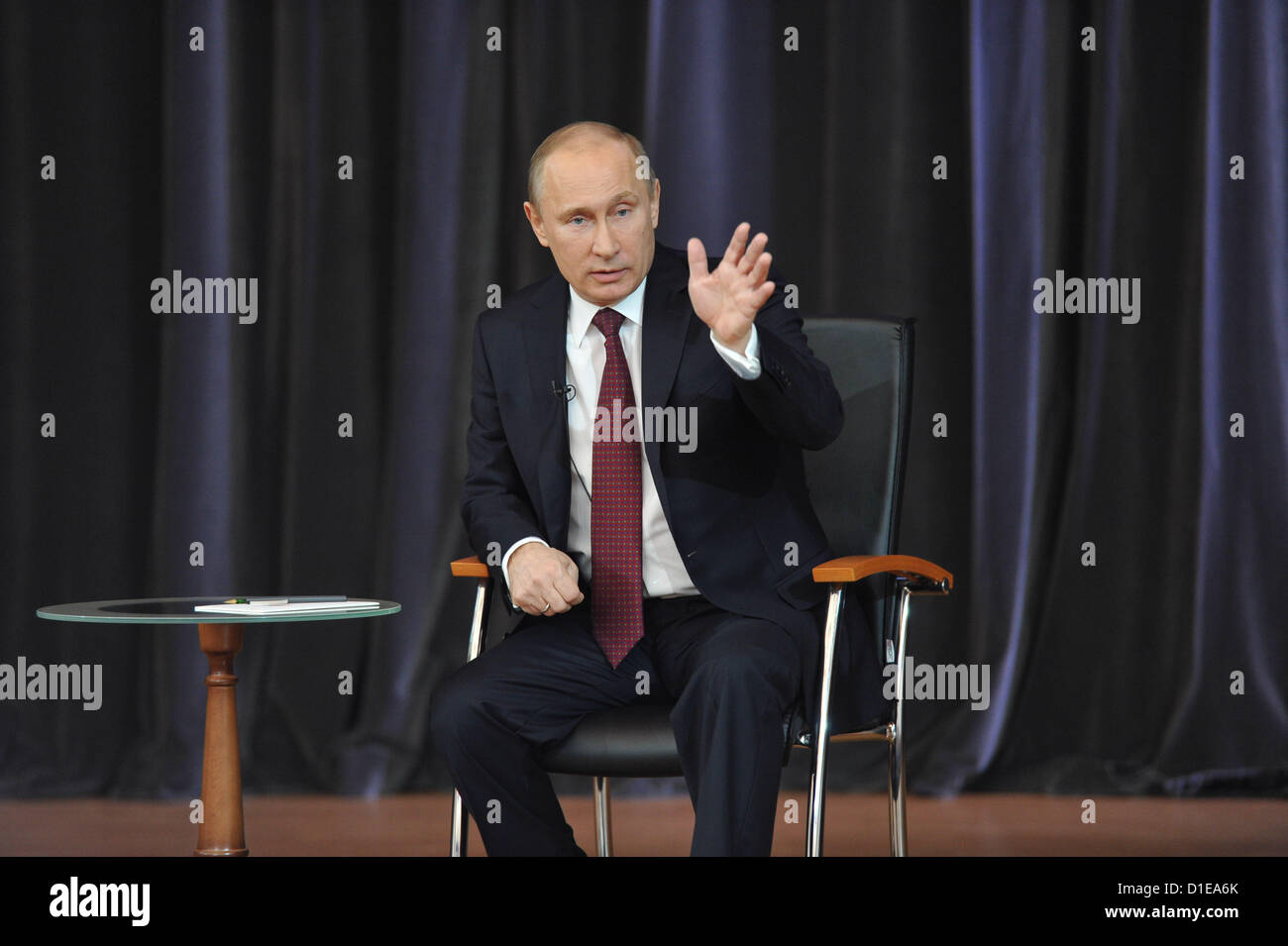 Pictured at the meeting with president or russia vladimir putin hi-res ...