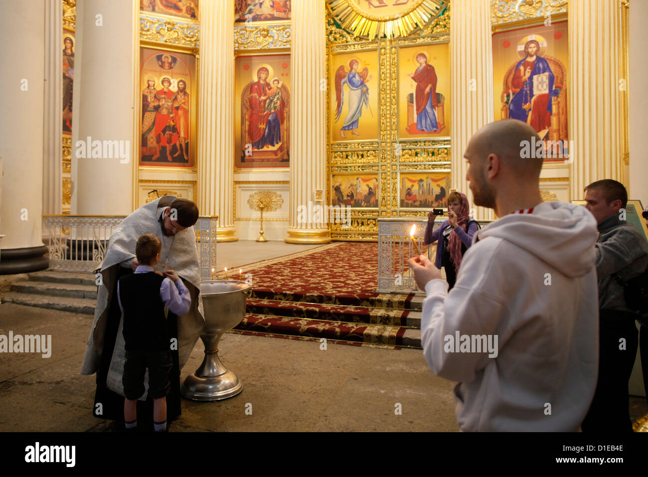 Orthodox baptism hi-res stock photography and images - Alamy