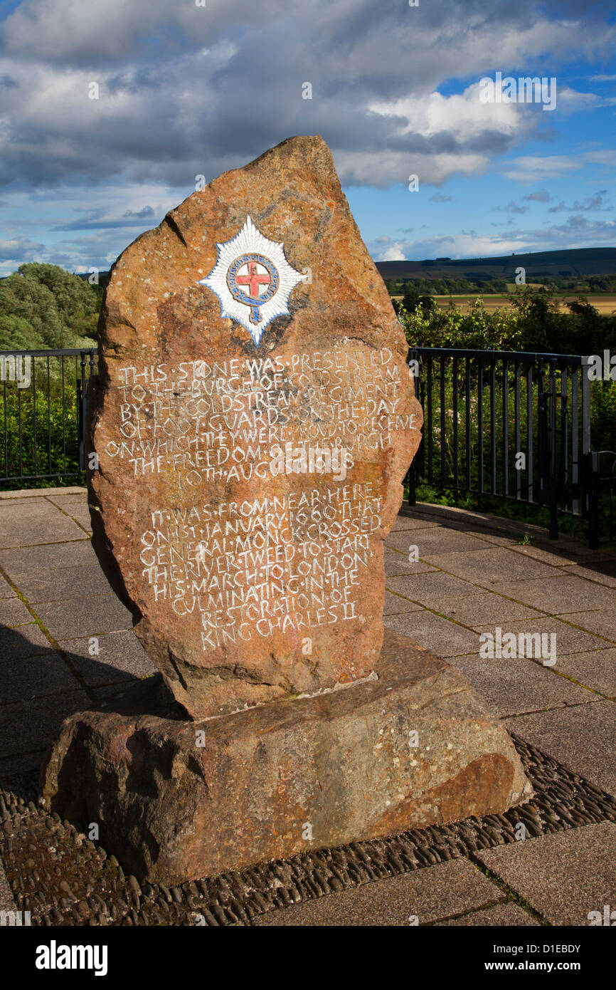 Coldstream Guards Monument in Henderson Park, Coldstream, Scottish ...