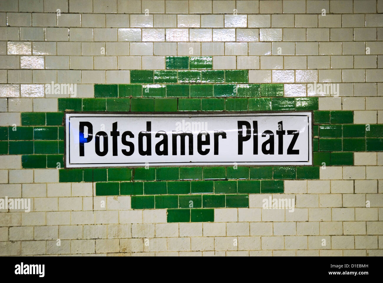 Potsdamer Platz underground sign, Berlin, Germany, Europe Stock Photo ...