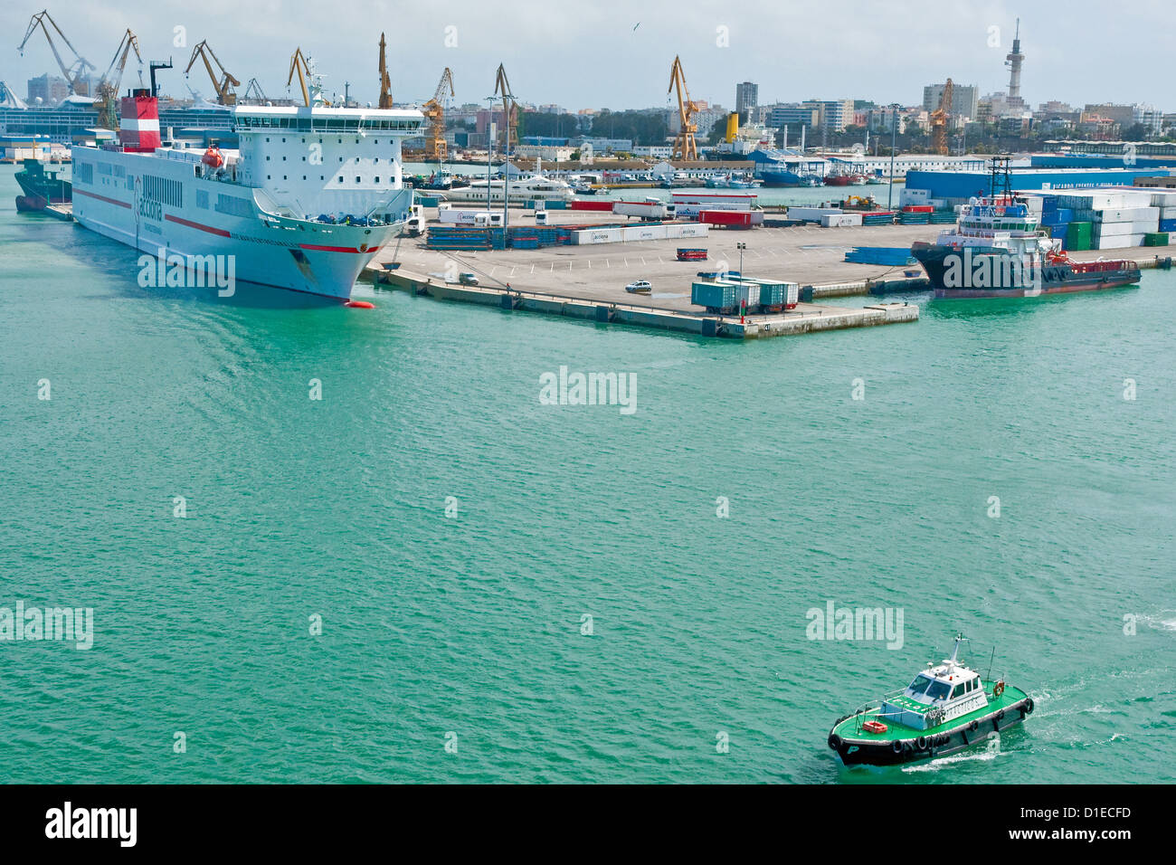 Port of Cadiz, Spain Stock Photo - Alamy