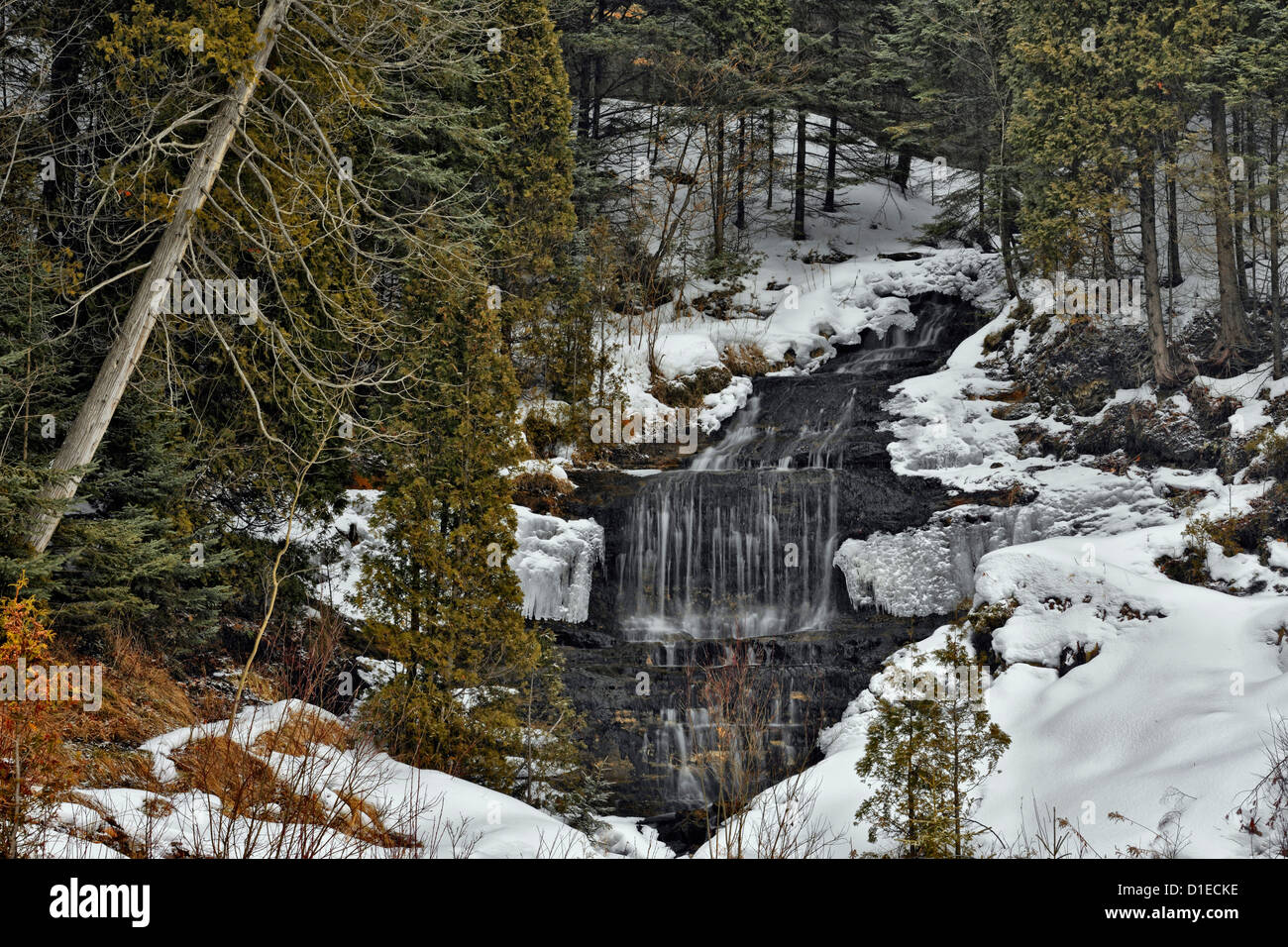 Alger Falls, Munising, Michigan, USA Stock Photo - Alamy
