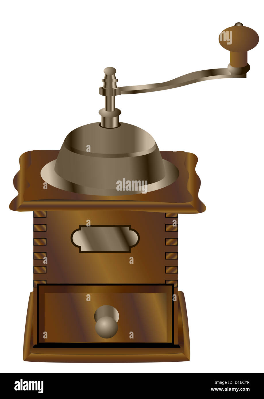retro coffee grinder Stock Photo - Alamy